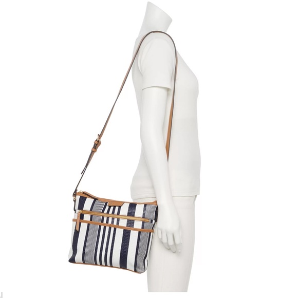 Rosetti | Bags | Rosetti Tessa Blue And White Striped Crossbody Bag ...